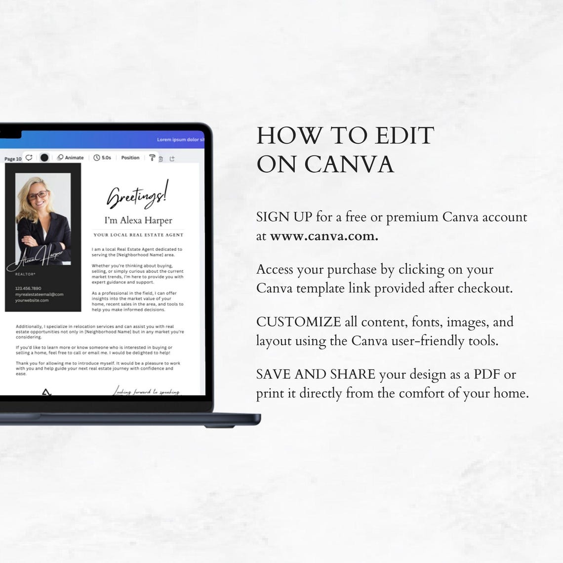 Real Estate Agent Introduction Letter, Realtor Introduction Flyer ...