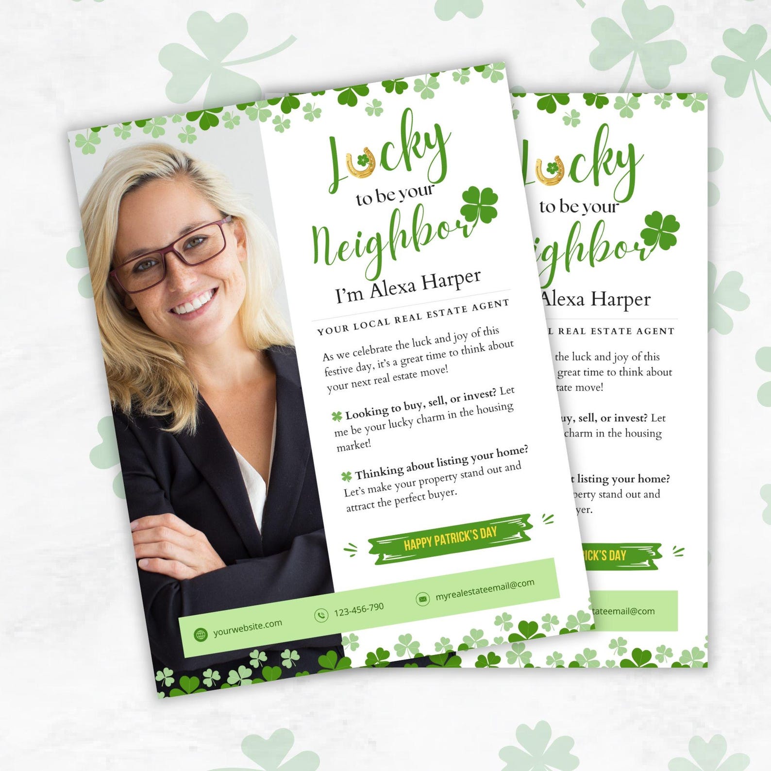 March Real Estate Flyer St Patricks Day Realtor Flyer Template, Spring ...