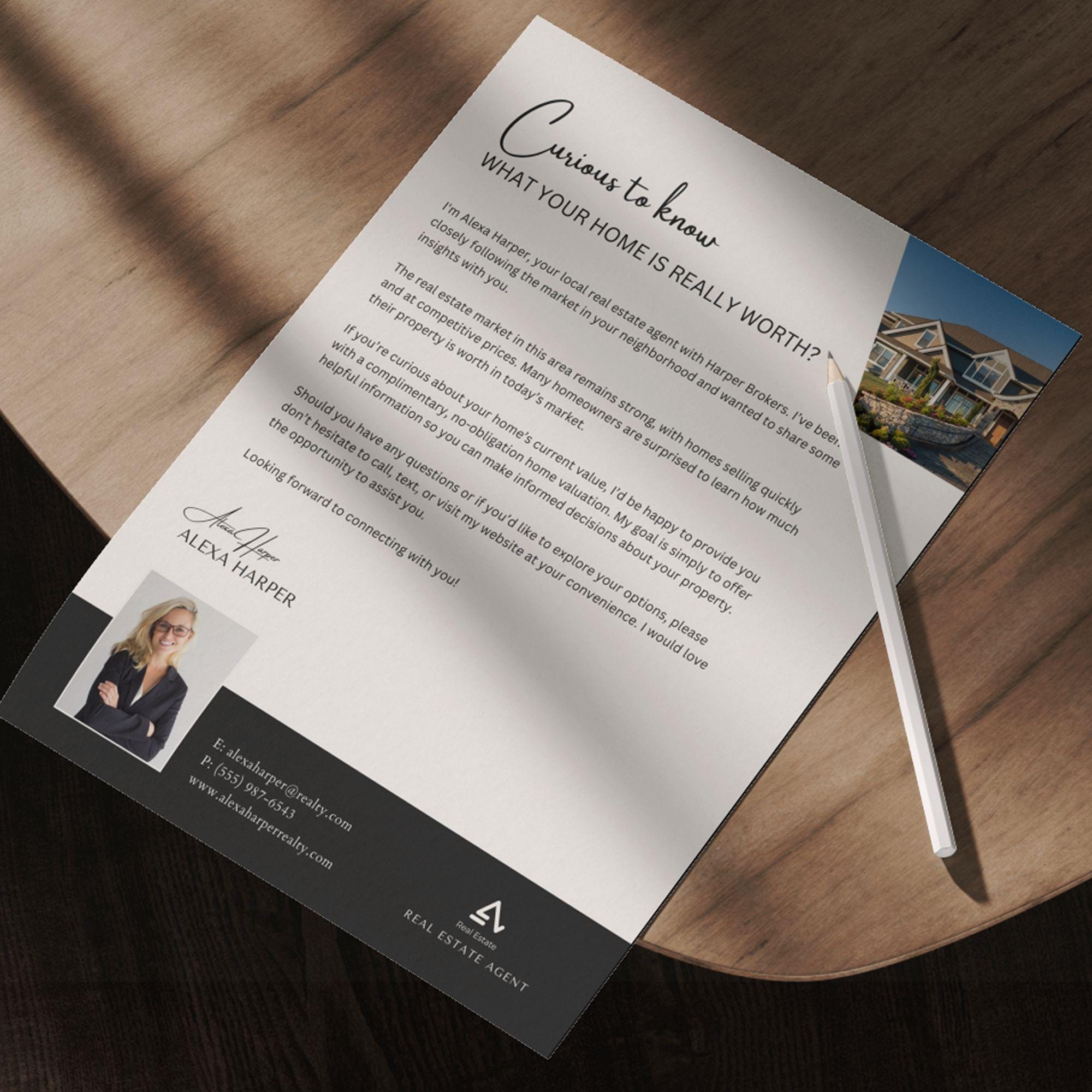 Real Estate Prospecting Letter, Realtor Letter to Sellers, Home Equity ...