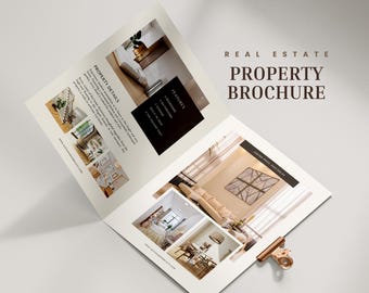Modern Real Estate Brochure | Editable Property Marketing Template - Etsy