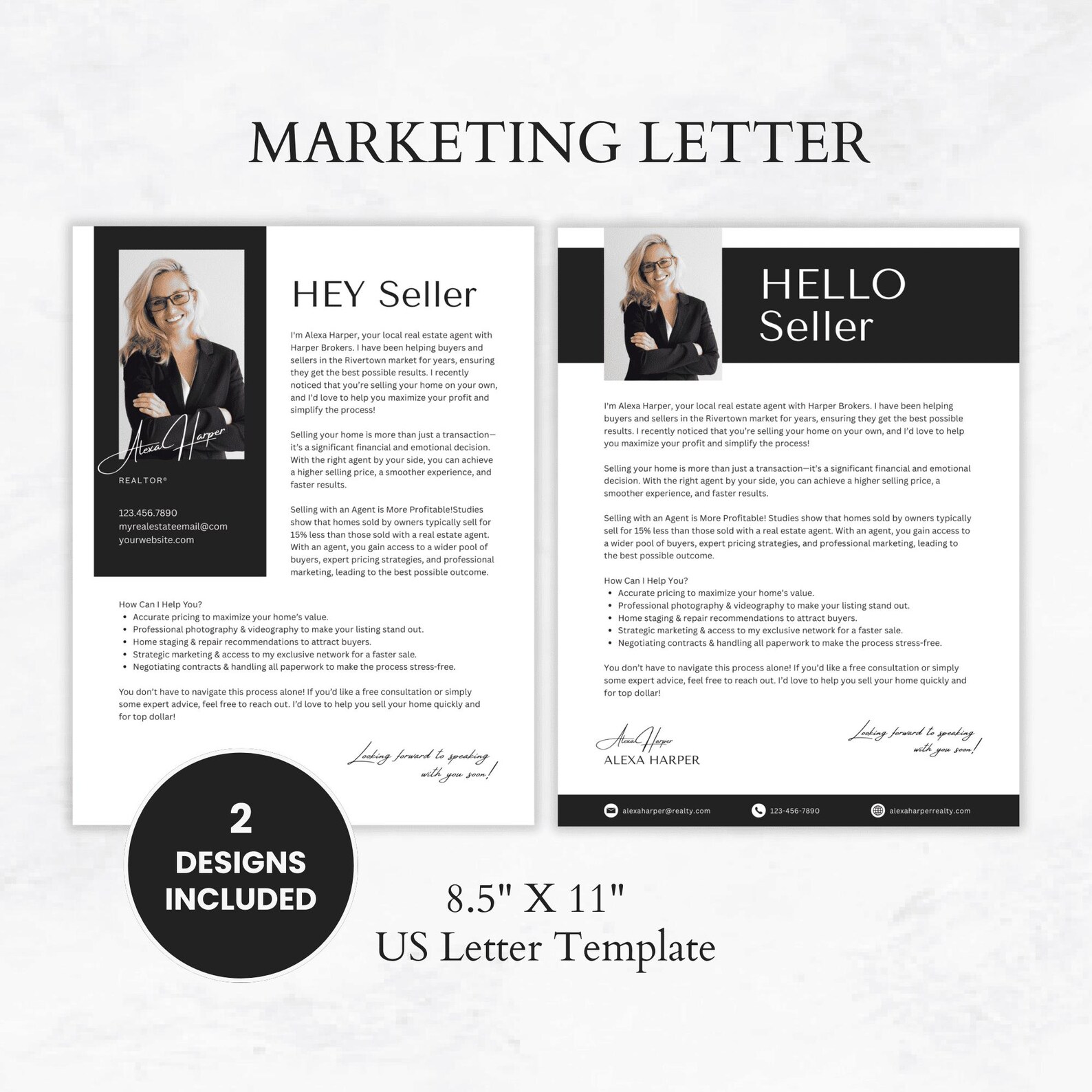 FSBO Letter Template for Realtors, for Sale by Owner Real Estate Letter ...