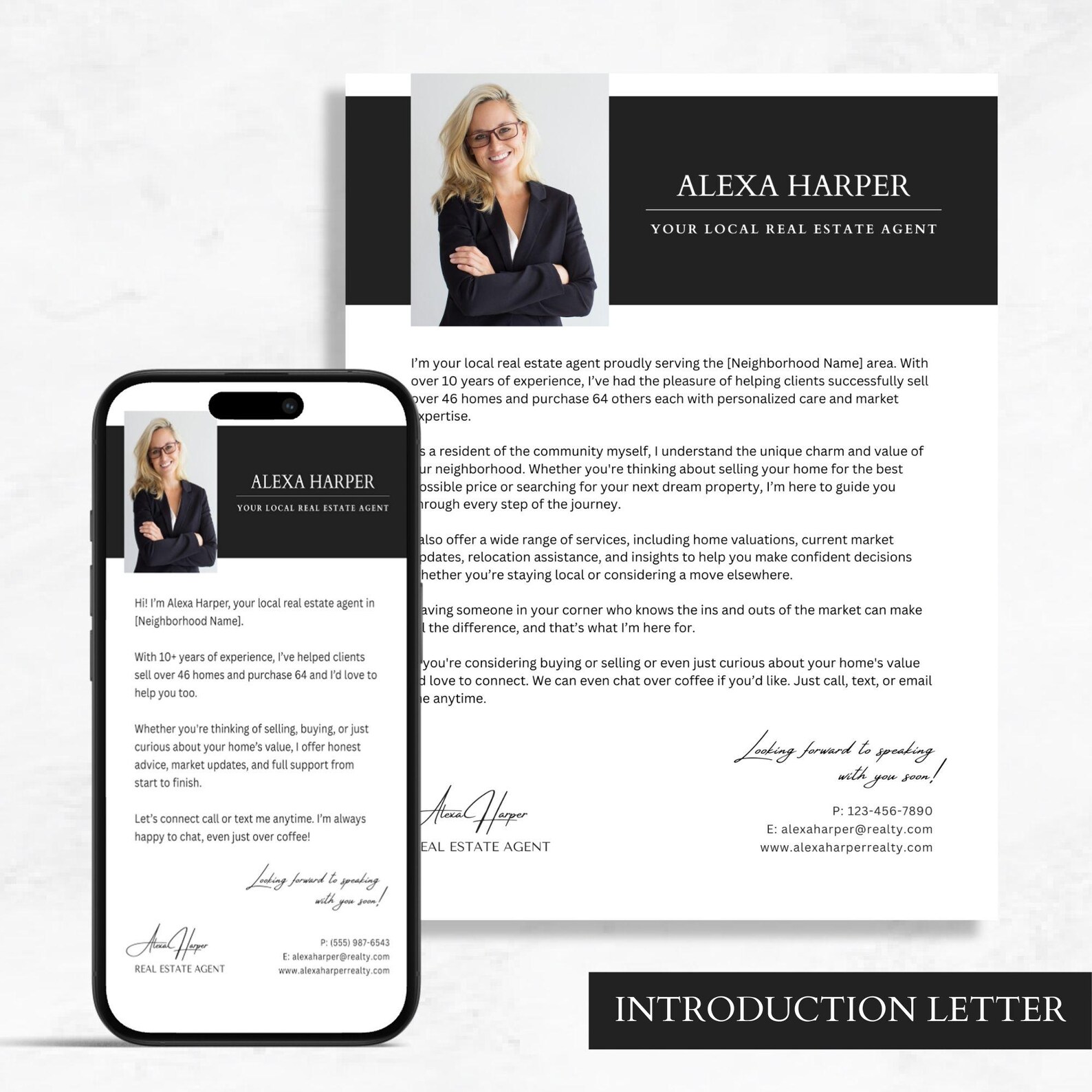 Luxury Real Estate Letter Bundle, Realtor Farming Letters, Prospecting ...