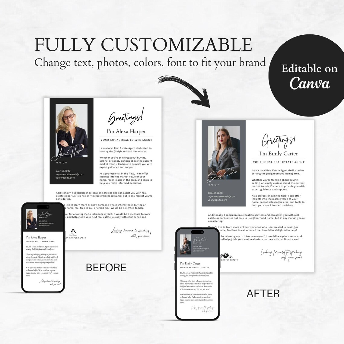 Real Estate Agent Introduction Letter, Realtor Introduction Flyer ...