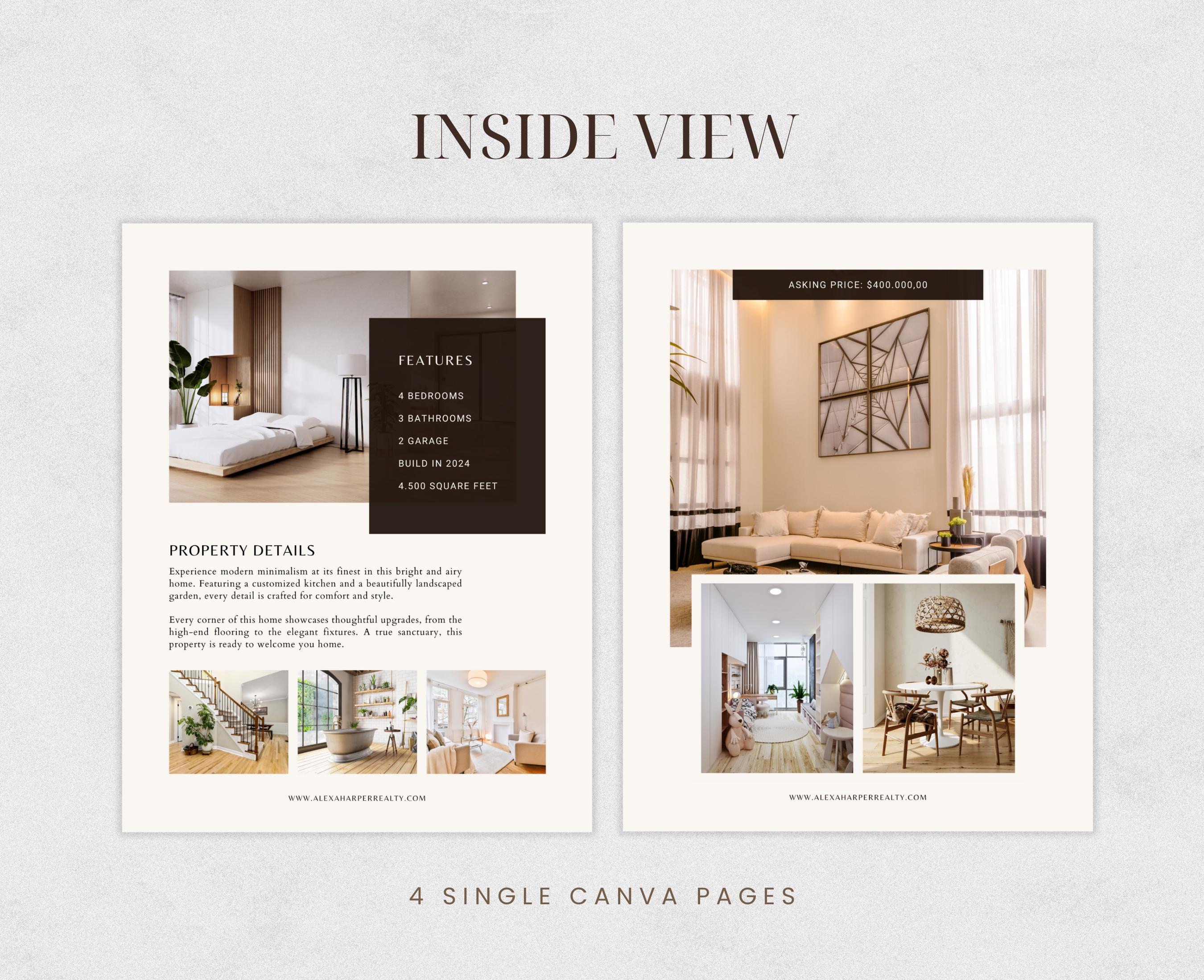 Modern Real Estate Brochure, Luxury Property Brochure, Real Estate ...