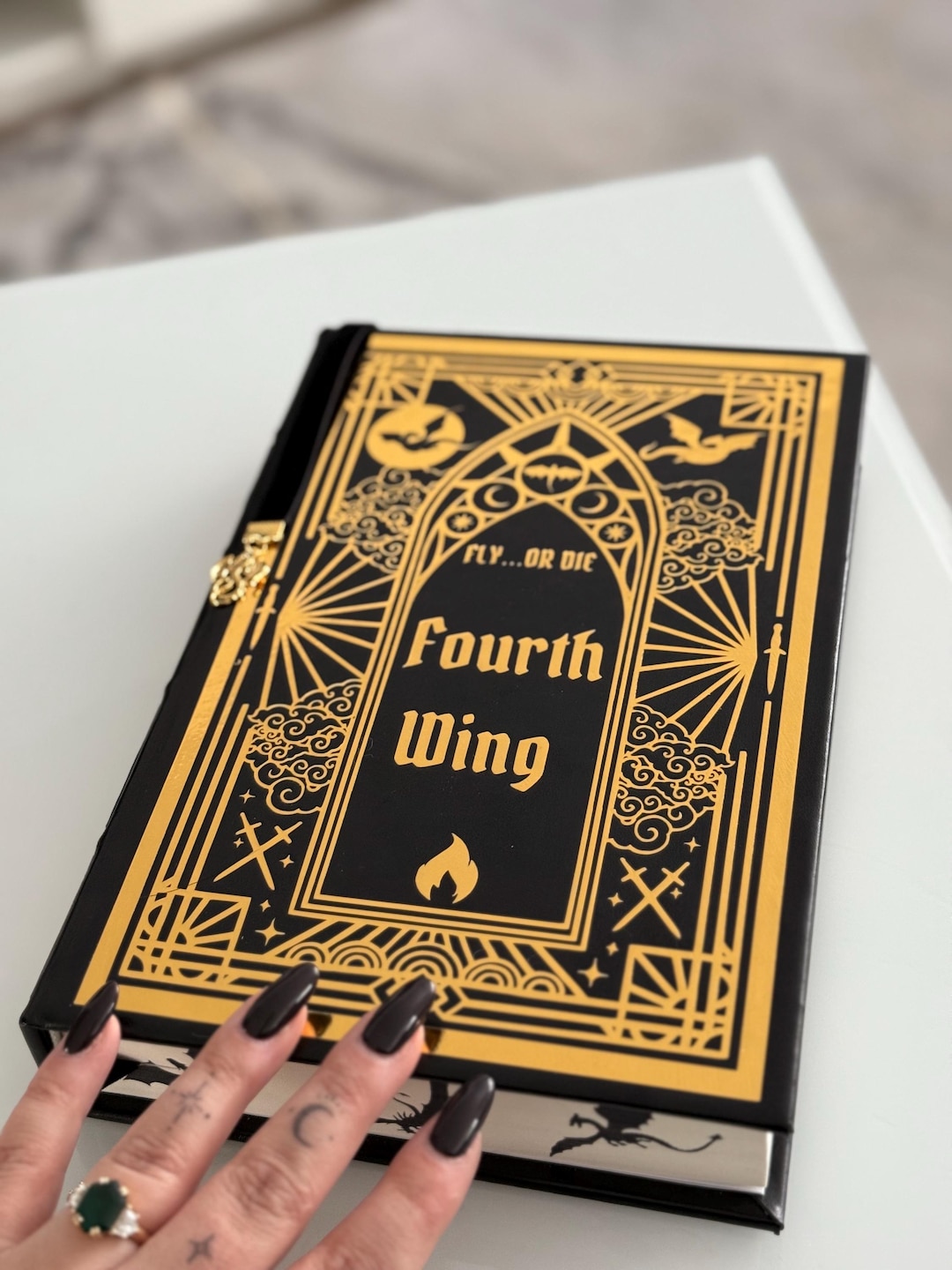 Fourth Wing Custom Bookbind - Etsy UK