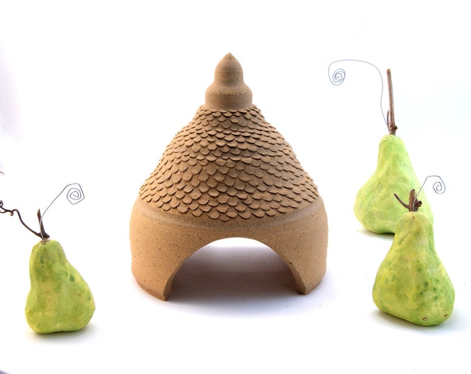 Toad House, Frog House, Handmade Garden Art, Outdoor Sculpture, Garden ...