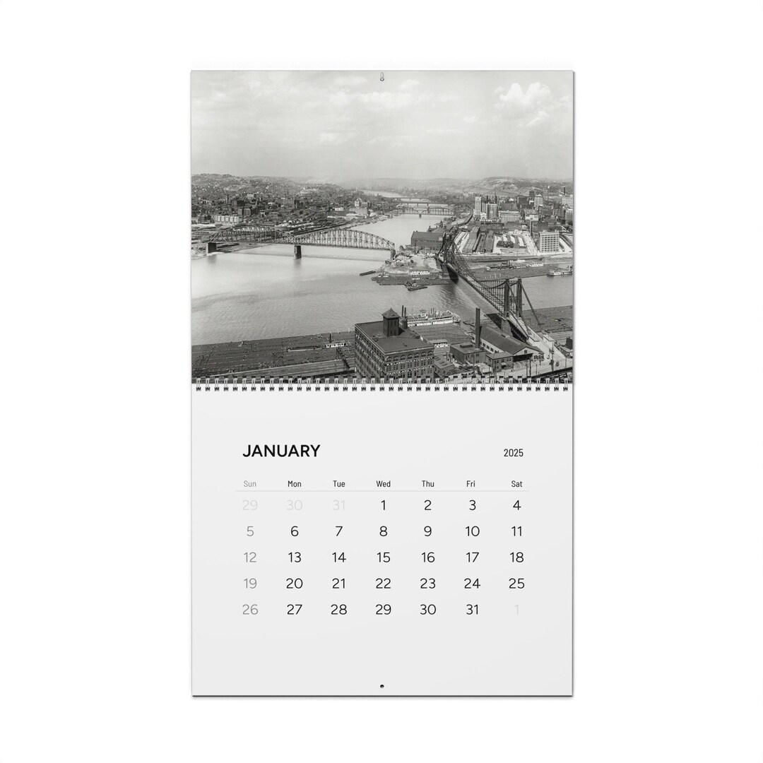 2025 Vintage Pittsburgh Wall Calendar - Etsy
