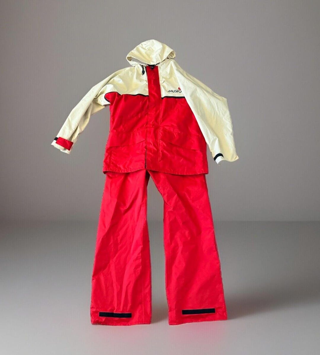 Vintage Men's Musto Sailing Suit Set With Jacket and Pants Red White ...