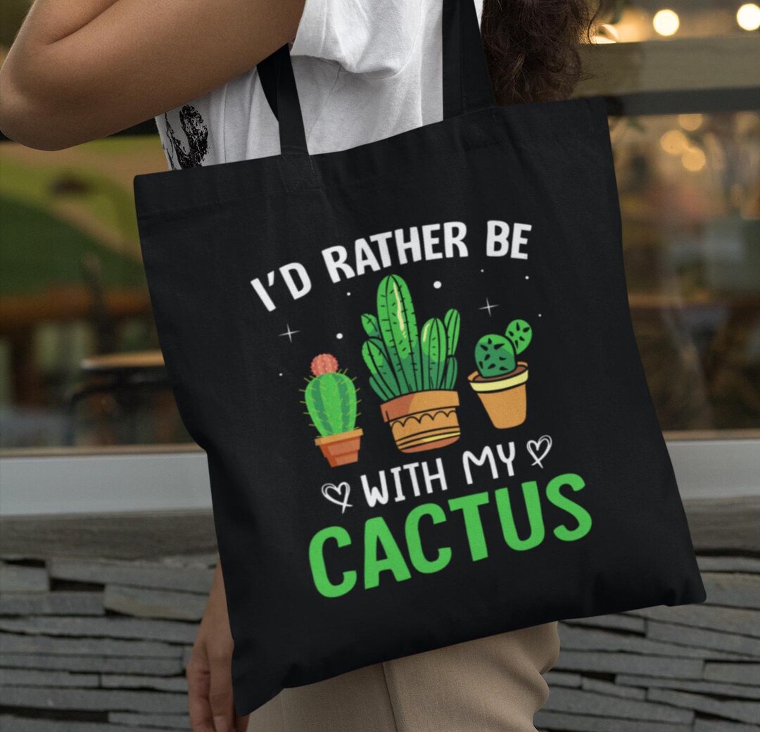 Cactus Lover Tote Bag Funny Gardening Tote Bag Gardener Tote Bag Plant ...