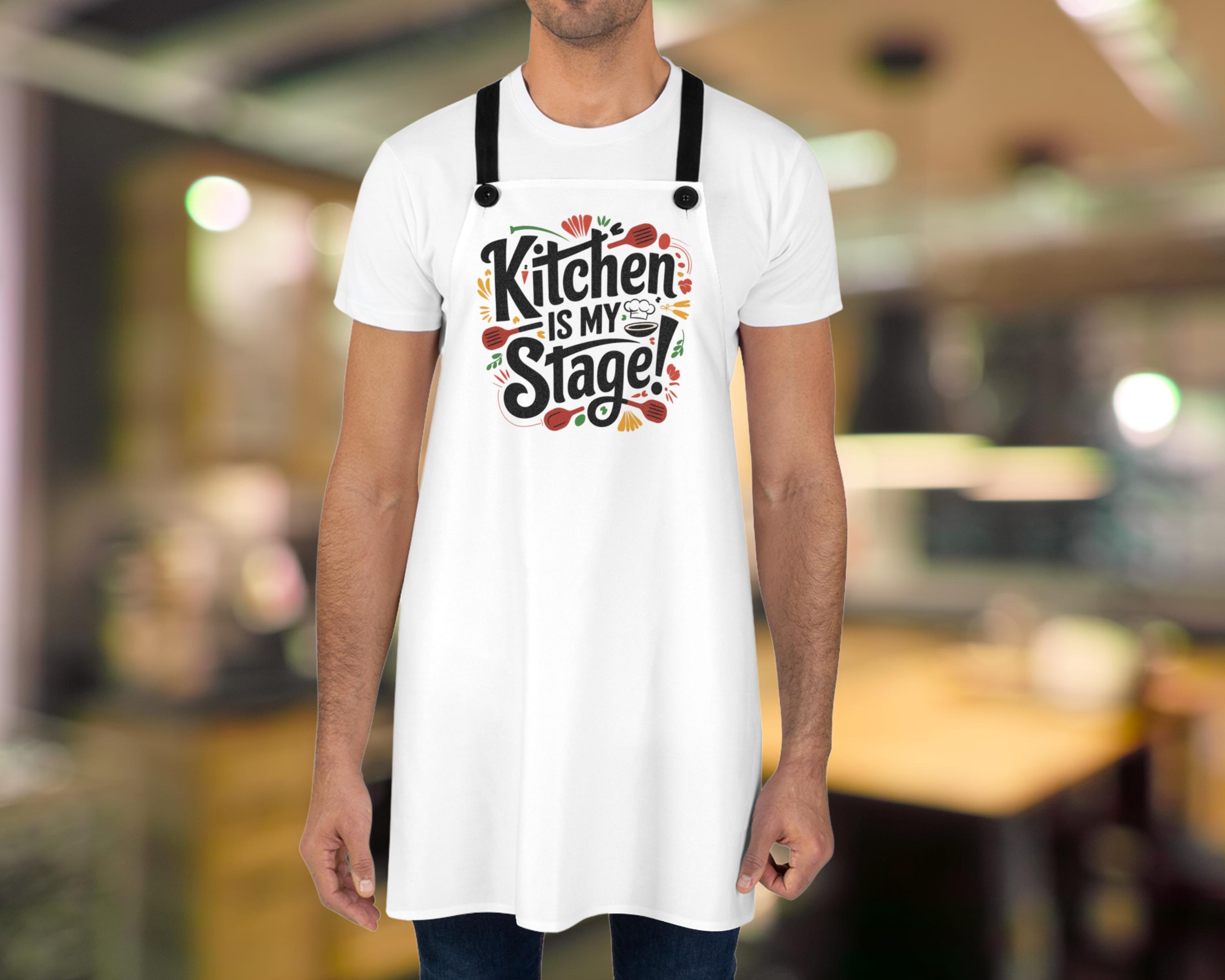 Kitchen is My Stage Apron, Funny Cooking Apron, Funny Baking Apron ...