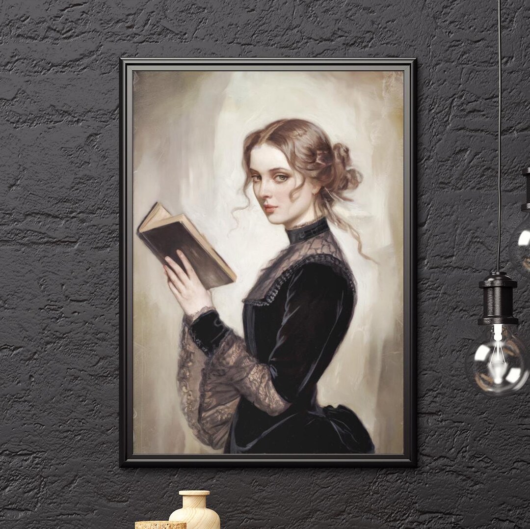 Darkness Academia Poster, Dark Academia Bookish Wall Art, Dark Academia ...