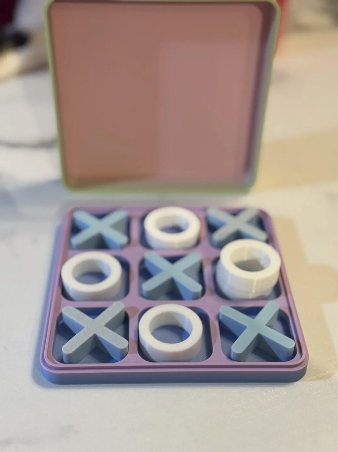 3D Printed Tic-tac-toe Game With Storage Container - Etsy