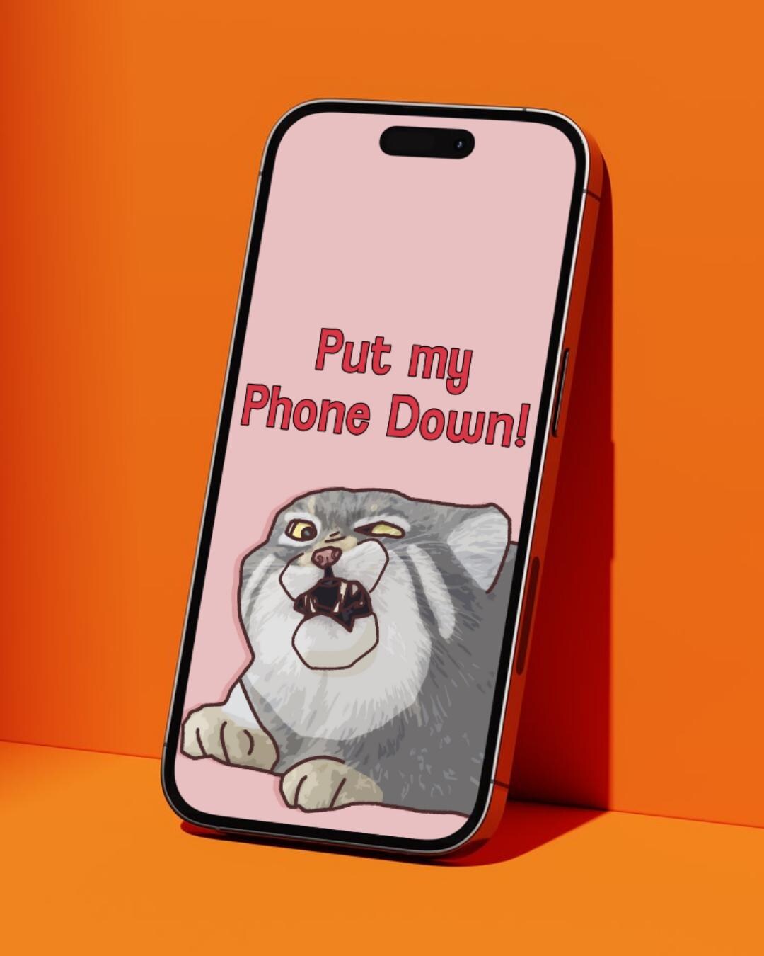 Grumpy Pallas Cat Phone Wallpaper - Etsy