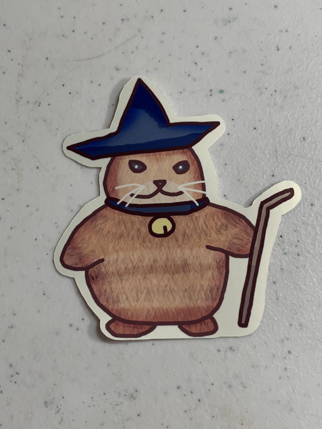 Wizard Cat Meme Sticker | Cheeseball the Wizard Cat Vinyl Sticker - Etsy
