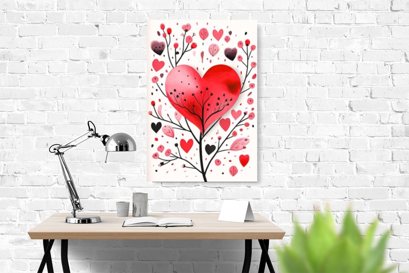 Love Wall Art for Lovers | Romantic Home Decor | Couple's Art Piece ...