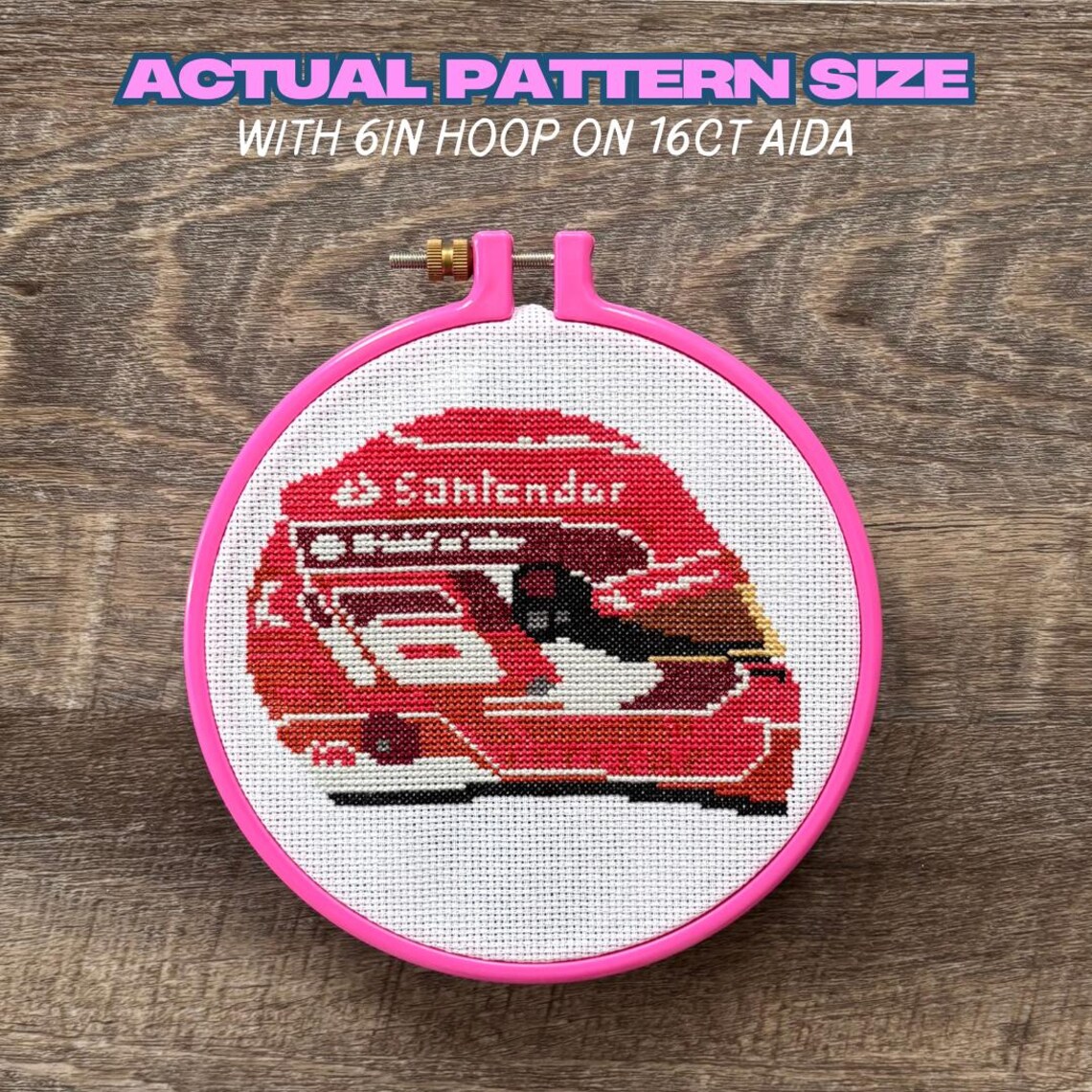 Charles Leclerc 2024 Helmet Cross Stitch Pattern Instant PDF Download ...