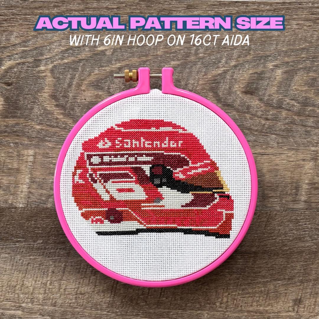 Max Verstappen 2024 Helmet Cross Stitch Pattern Instant PDF Download - Etsy