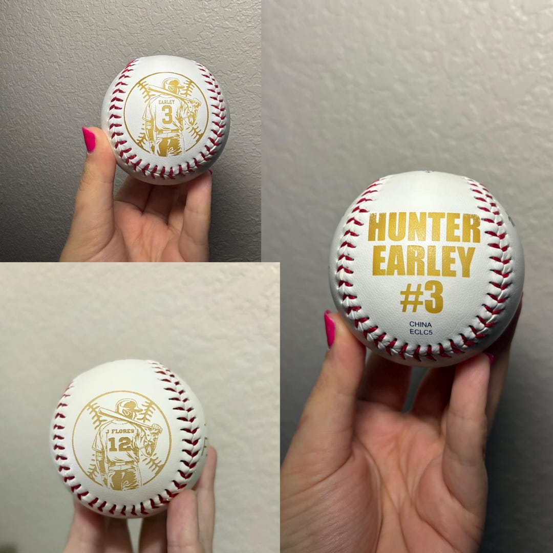 Laser Engraved Baseball - Etsy