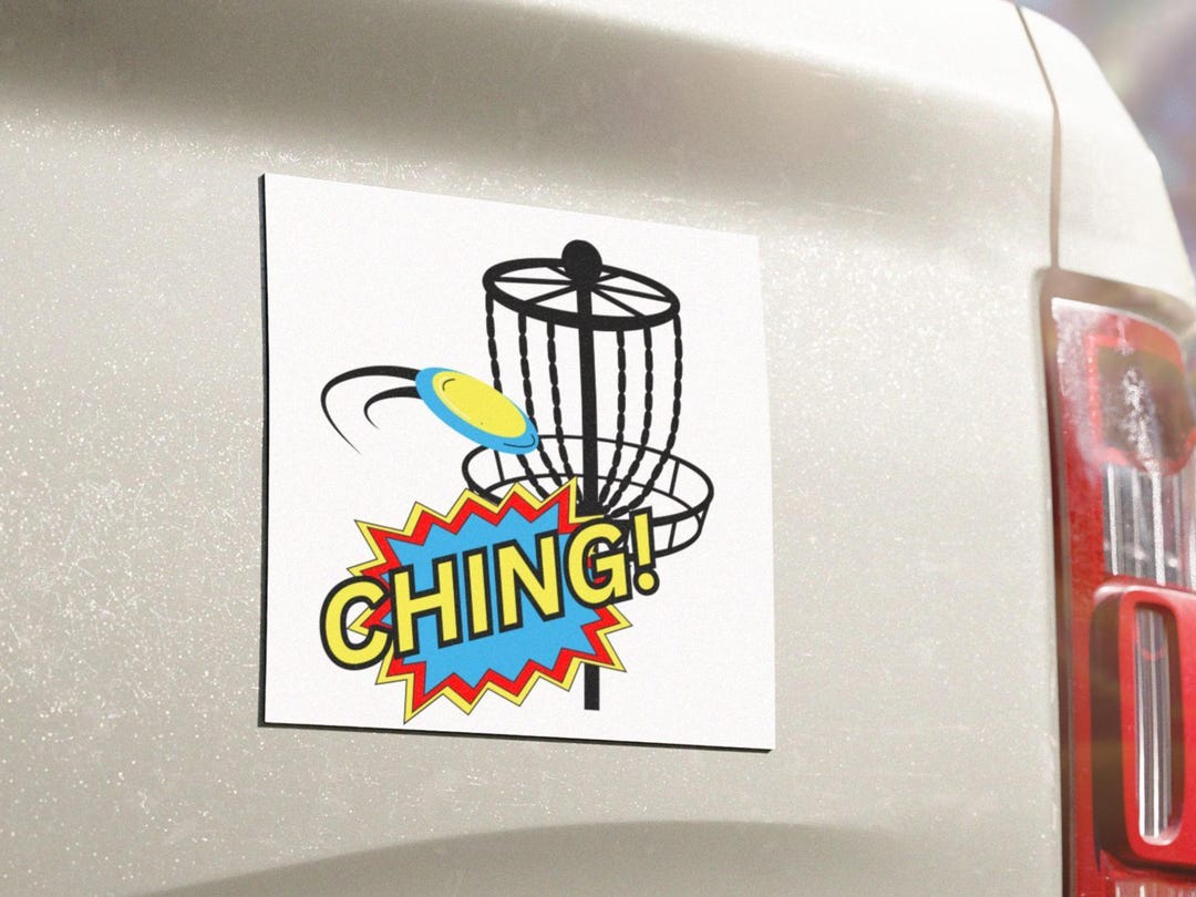 Disc Golf Vinyl Bumper Sticker Magnet Gift for Disc Golfer Car, Disc ...