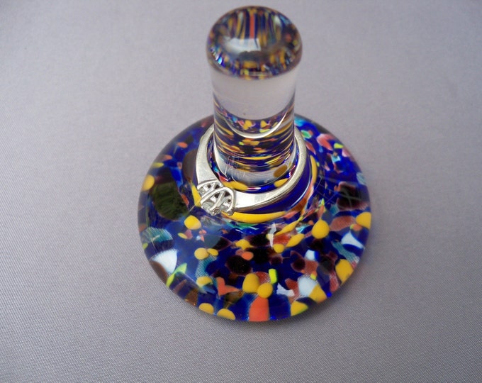 Hand Blown Art Glass Ring Holder - Etsy