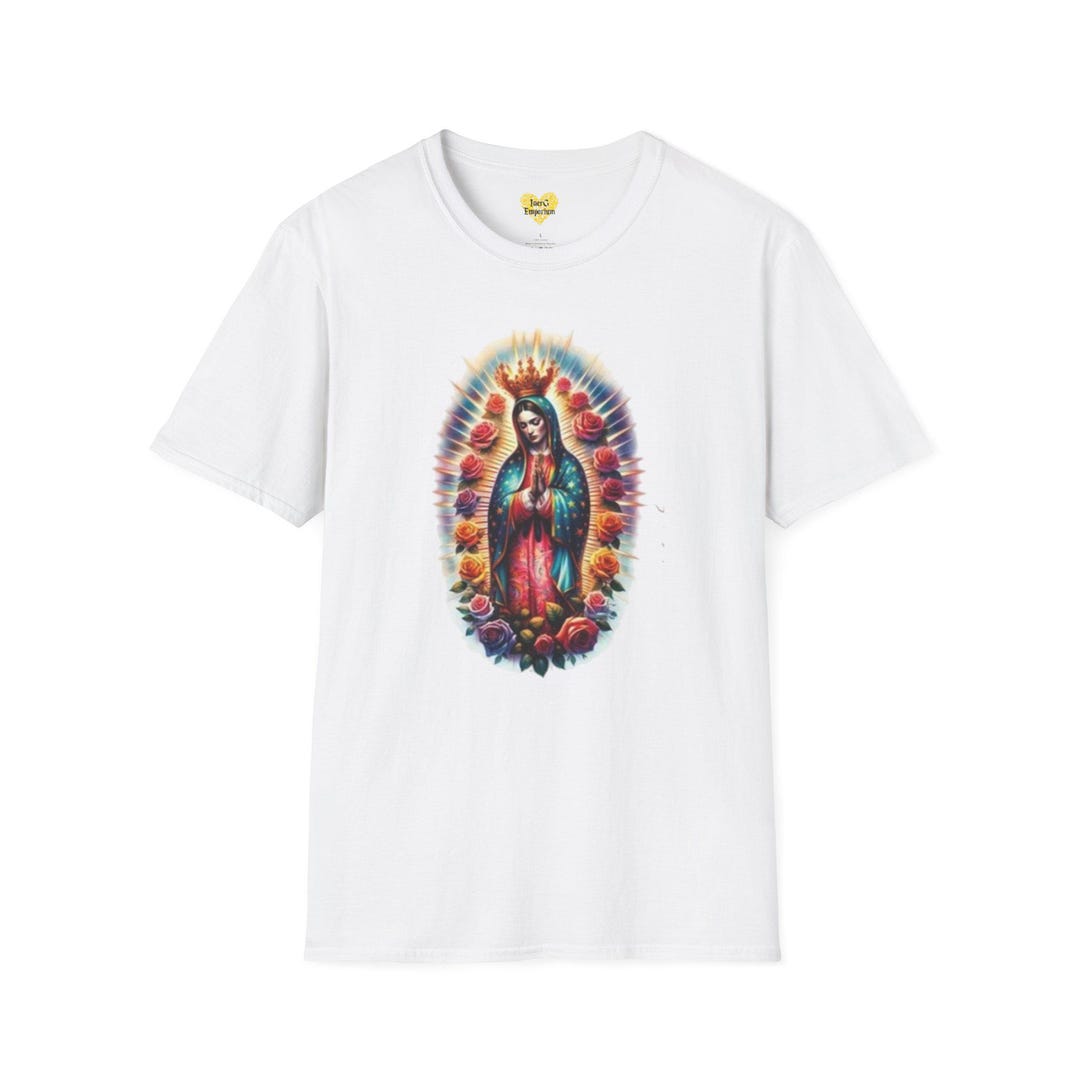 Virgin Guadalupe Rose Garden Shirt, Church Apparel, Modest Clothing ...