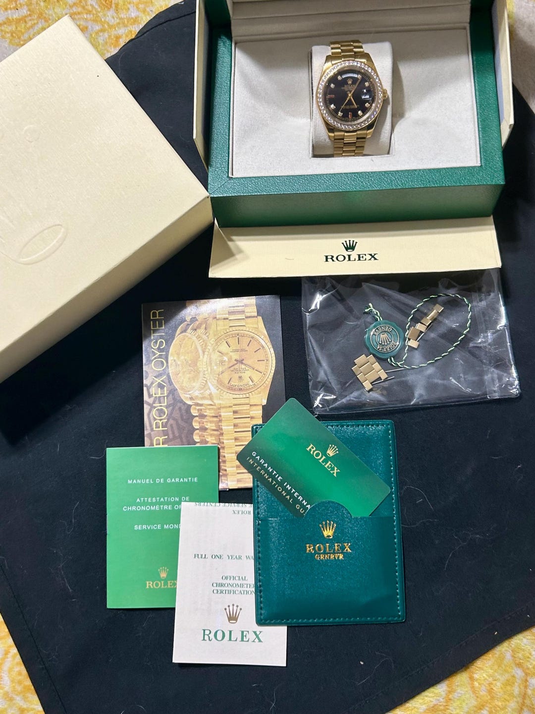 Aithentic Rolex. Day Date President. 18038. With Box. 18 K Gold ...