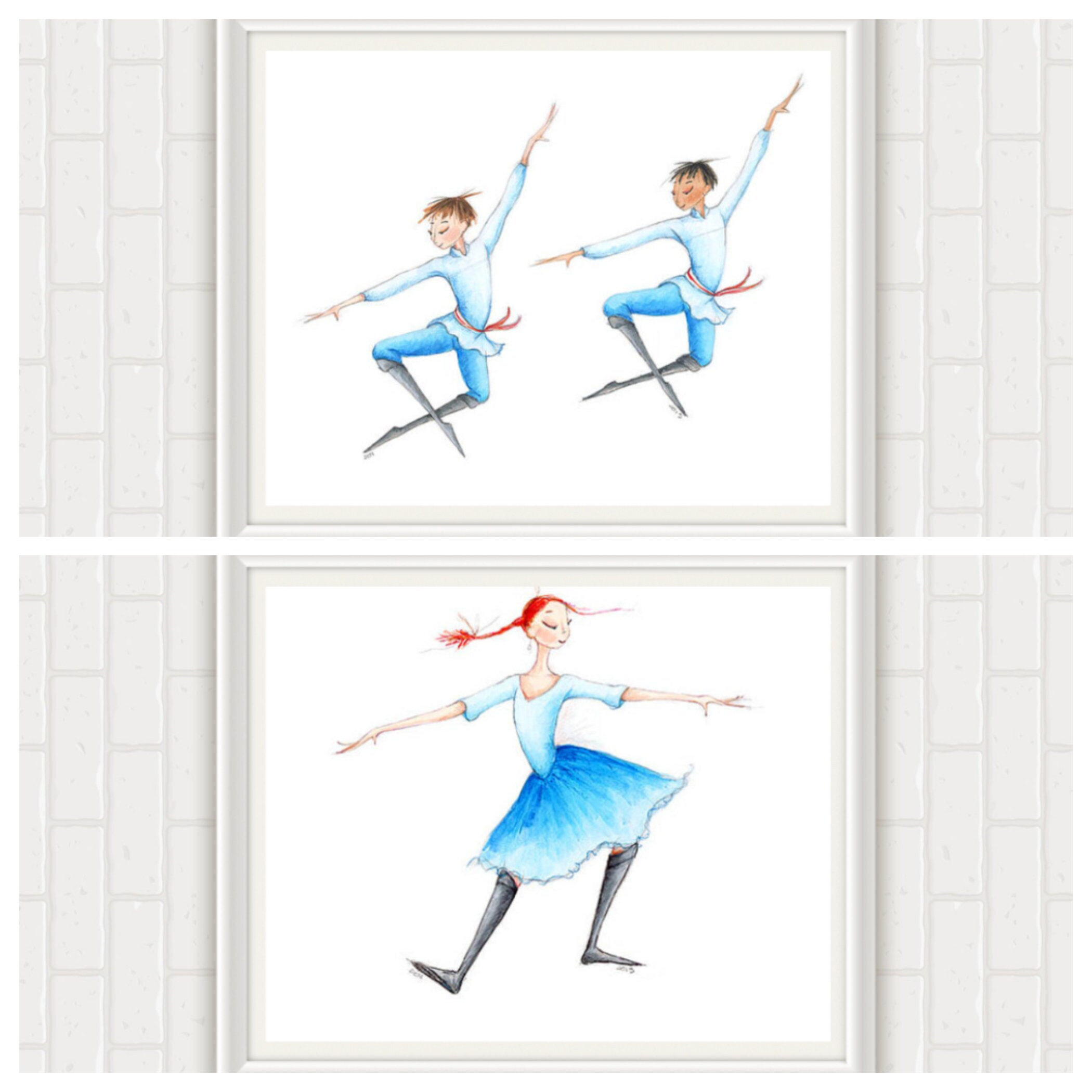 Ballet Dance Art-the Nutcracker-set of 2 Prints 8x10'' of Original ...