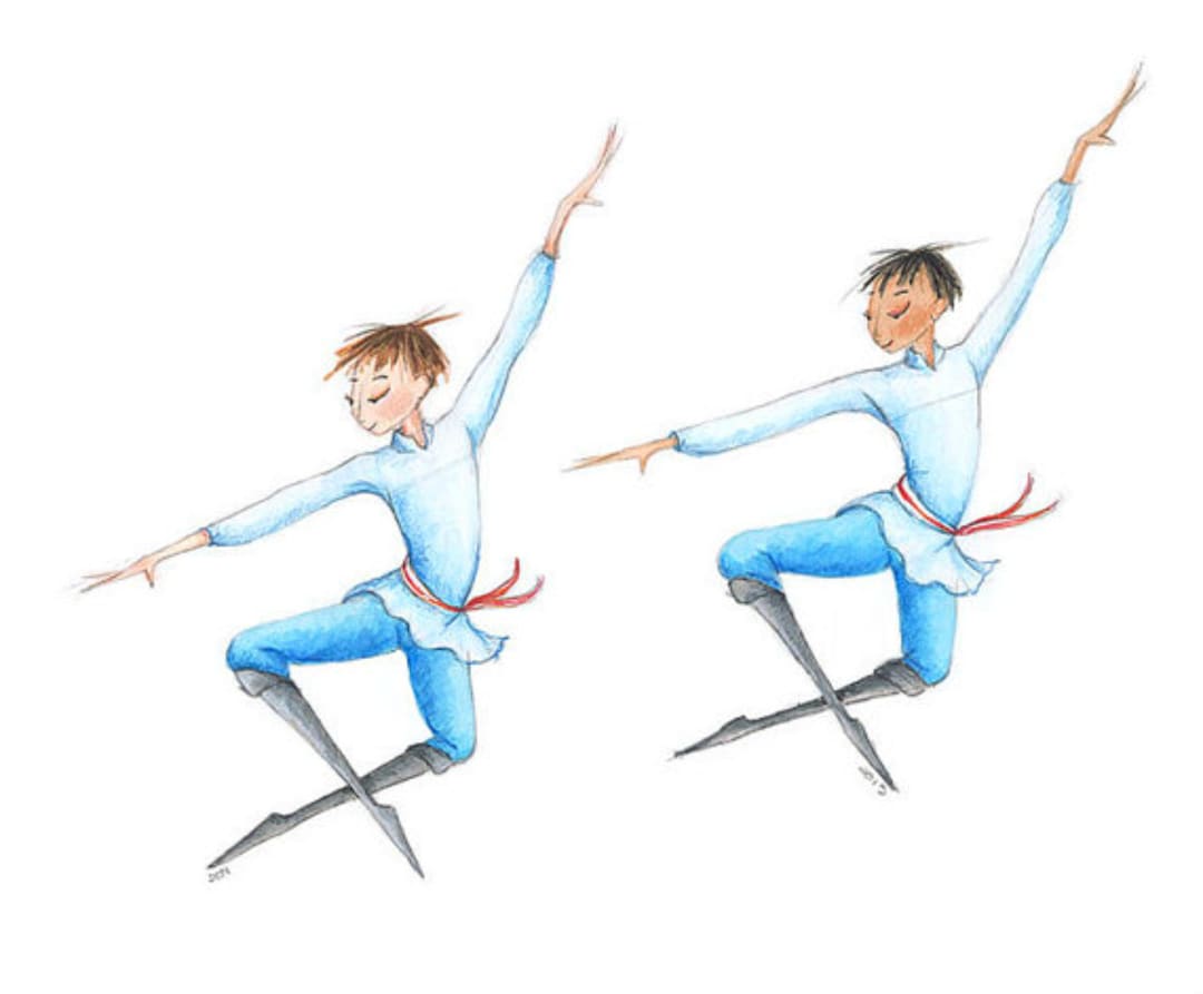 Ballet Dance Art-8"x10"print-the Nutcracker-ukrainian Dance-trepak ...