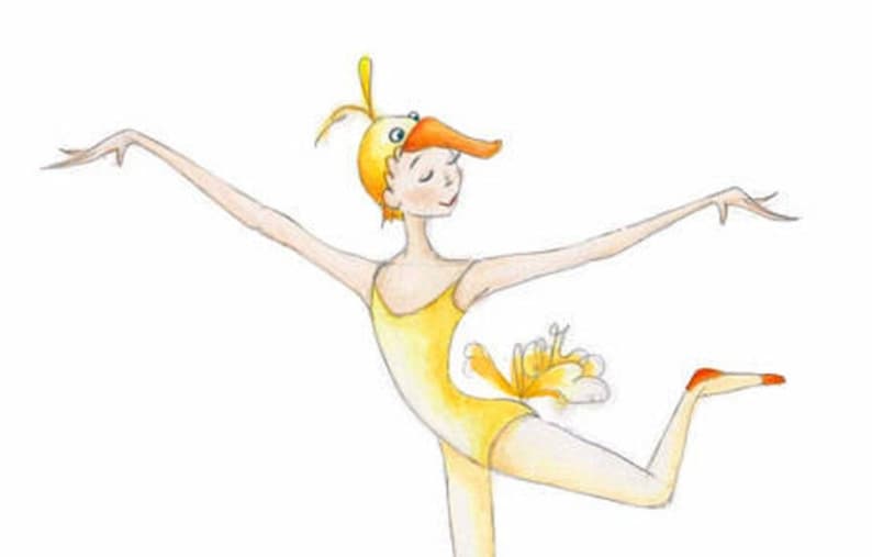 Ballet Dance Art-duck-peter & the Wolf Ballet-8"x10" Print-dancer ...