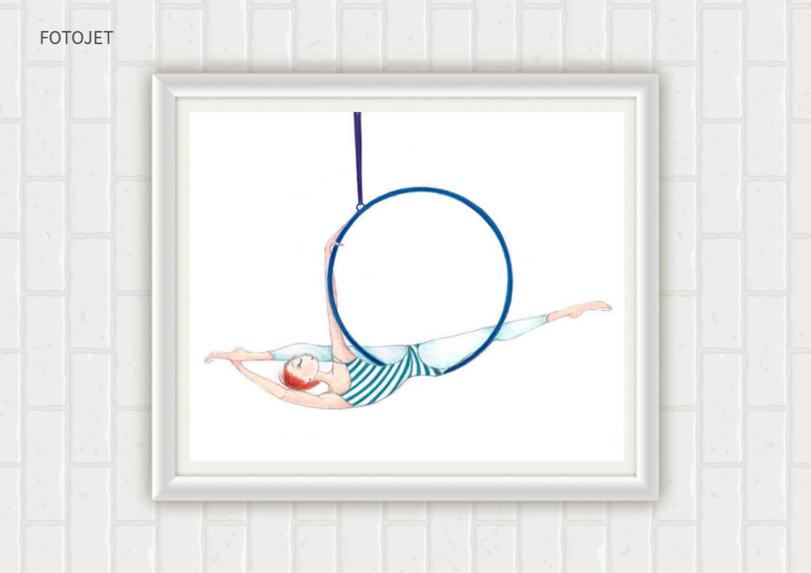 Aerial Dance Art-8"x10" Print of Original Illustration-aerial Dance ...