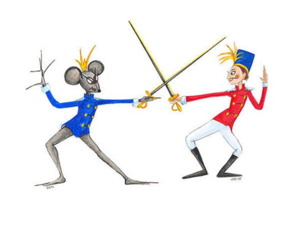 Fencing-ballet Dance Art-8"x10" Print of Original Illustration-the ...