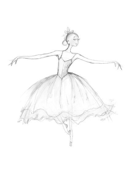 Ballet Dance Art-8x10print of Original Hand-drawn - Etsy