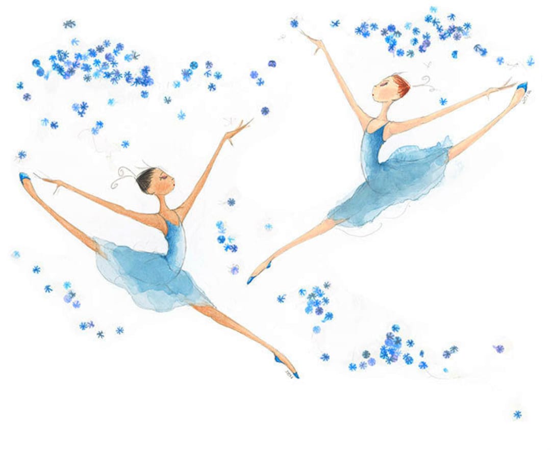 Ballet Dance Art-the Nutcracker-dance of Snowflakes-8"x10" Print ...