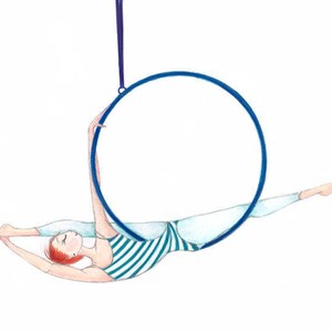 Aerial Dance Art-8"x10" Print of Original Illustration-aerial Dance ...