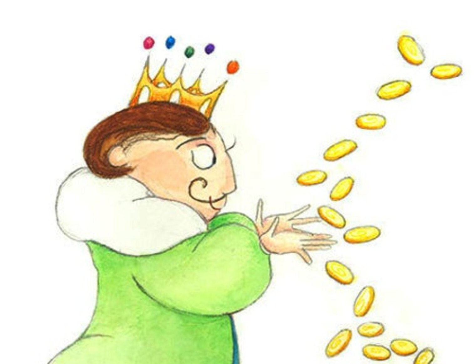 King Art-8x10 Print of Original Illustration-sing A Song of Sixpence ...