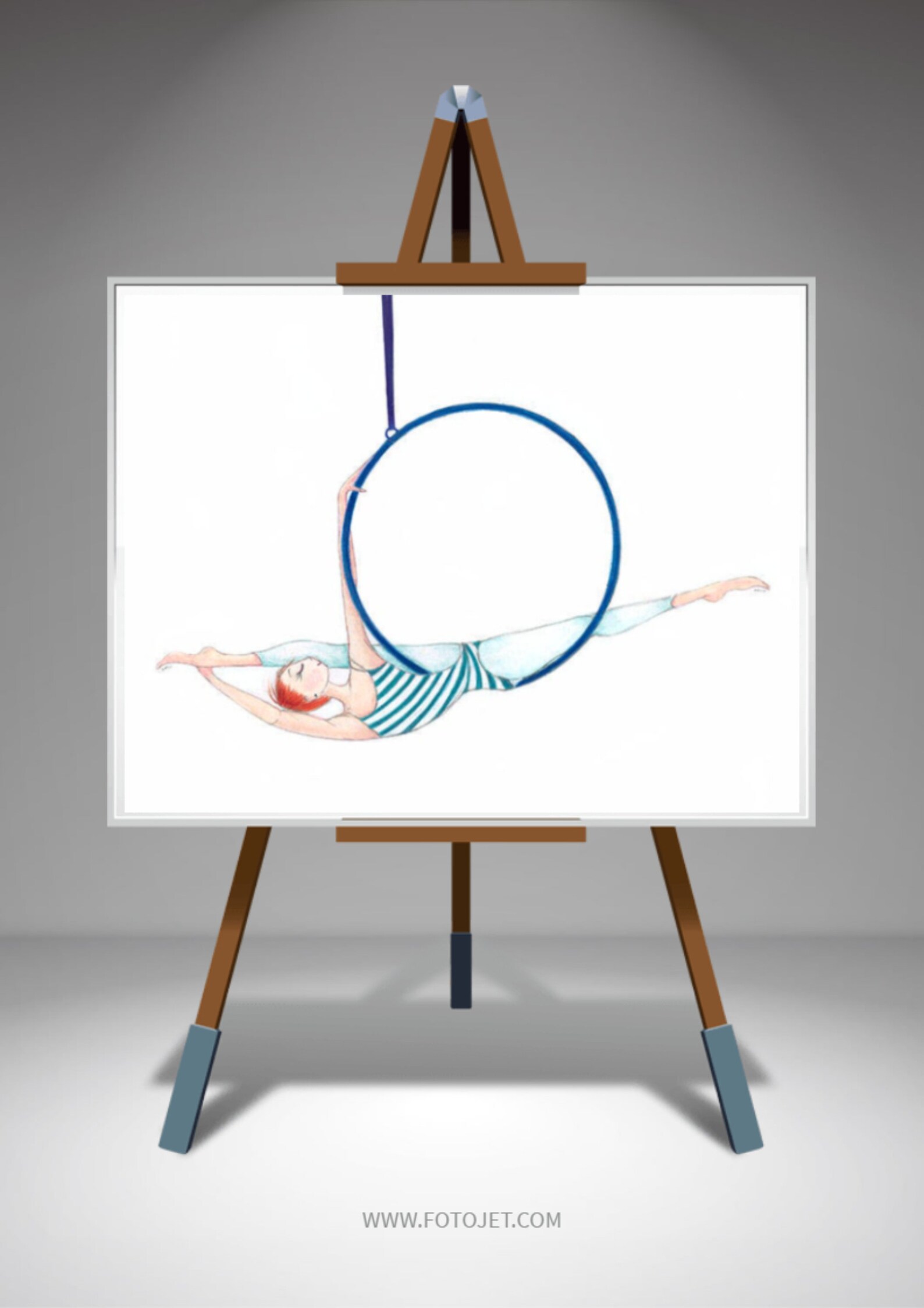 Aerial Dance Art-8"x10" Print of Original Illustration-aerial Dance ...