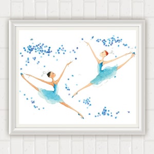 Ballet Dance Art-the Nutcracker-dance of Snowflakes-8"x10" Print ...
