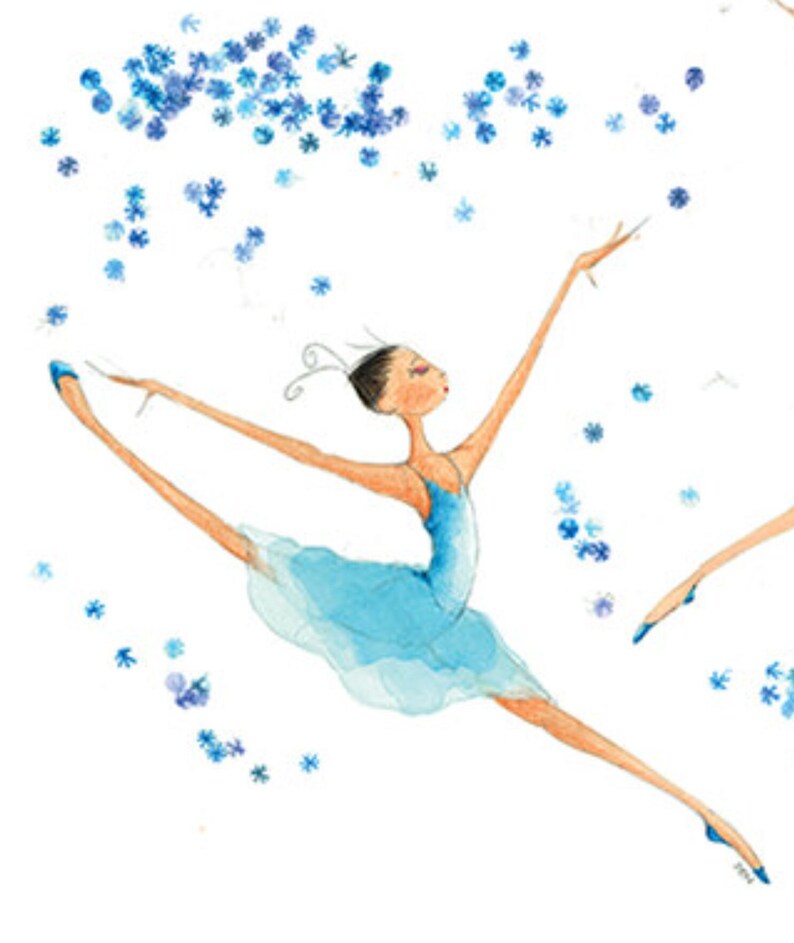 Ballet Dance Art-the Nutcracker-dance of Snowflakes-8"x10" Print ...
