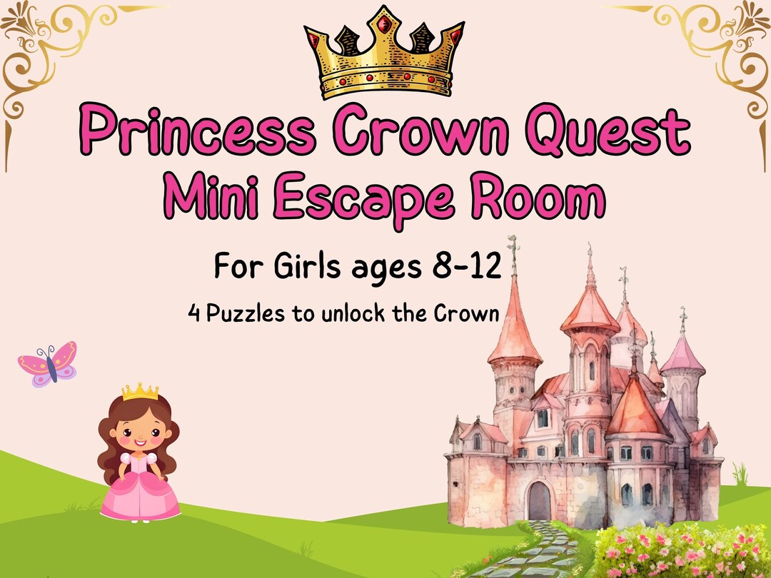 Princess Escape Room, Slumber Birthday Party, Printable Party Games ...
