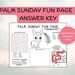 Palm Sunday Fun Page Activity Sheet for Palm Sunday Holy Week Fun ...