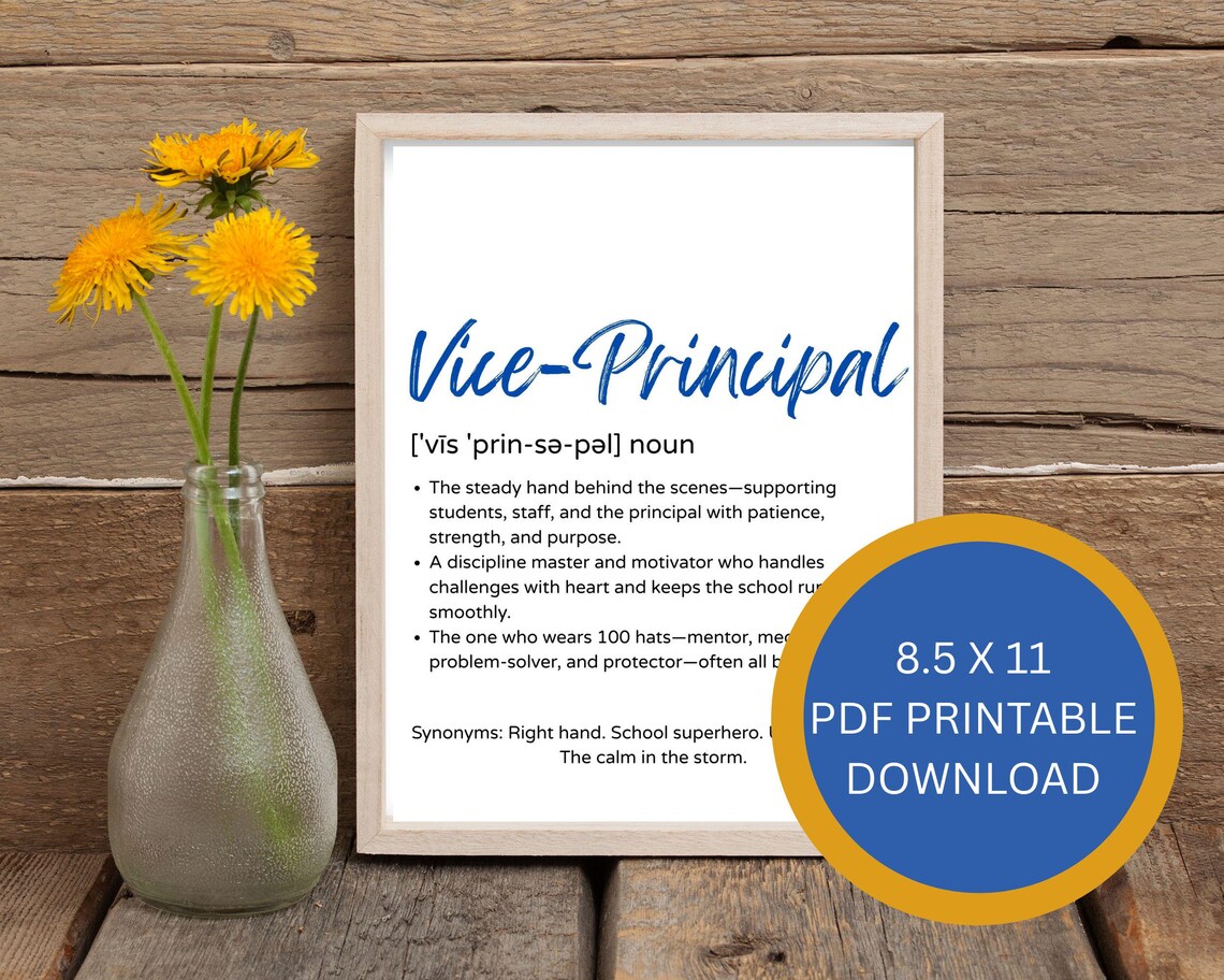 Vice Principal Definition, Vice Principal Sign, Vice Principal Gift ...
