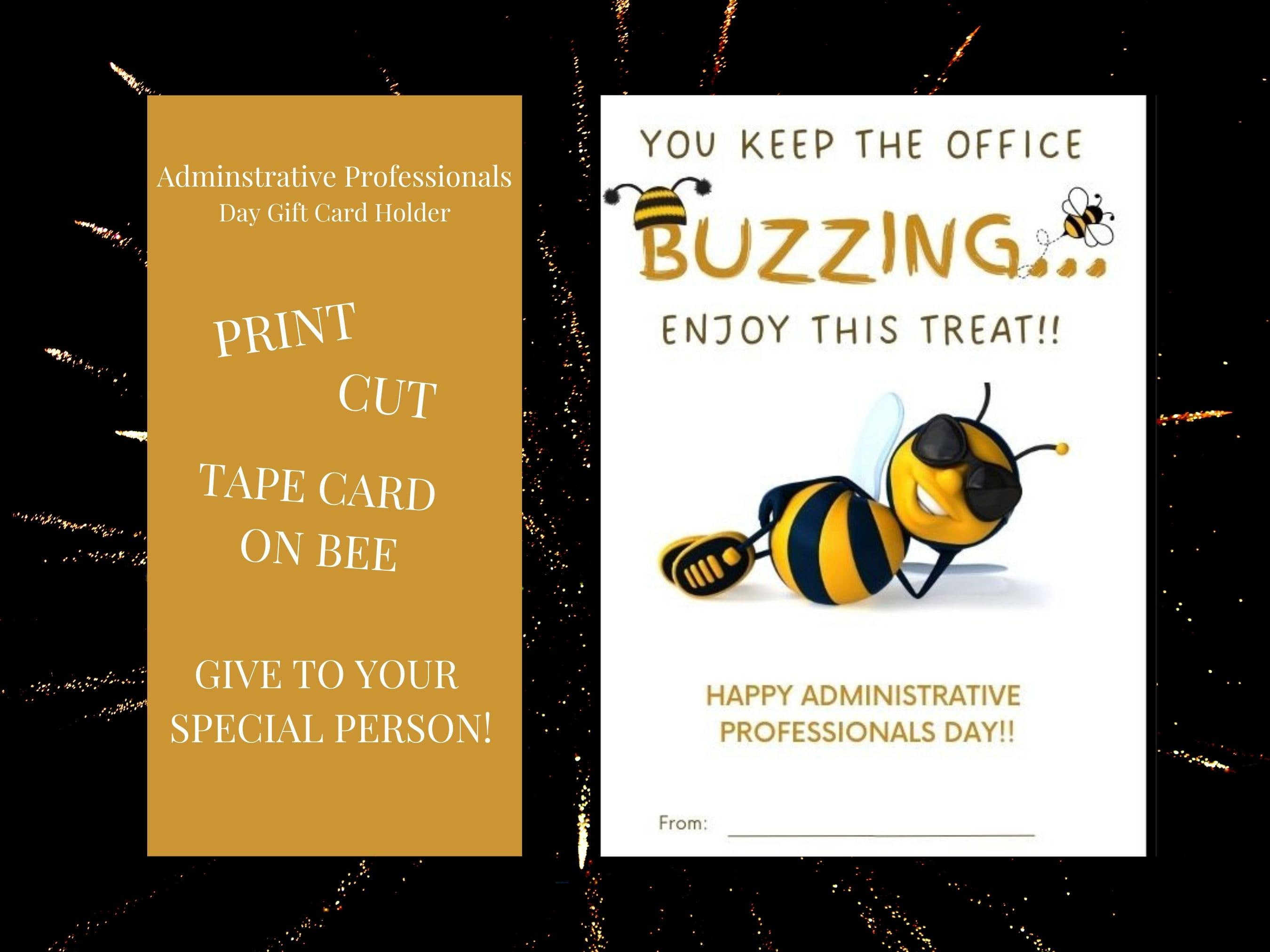 Administrative Professionals Day Gift Card Holder, Secretaries Day ...