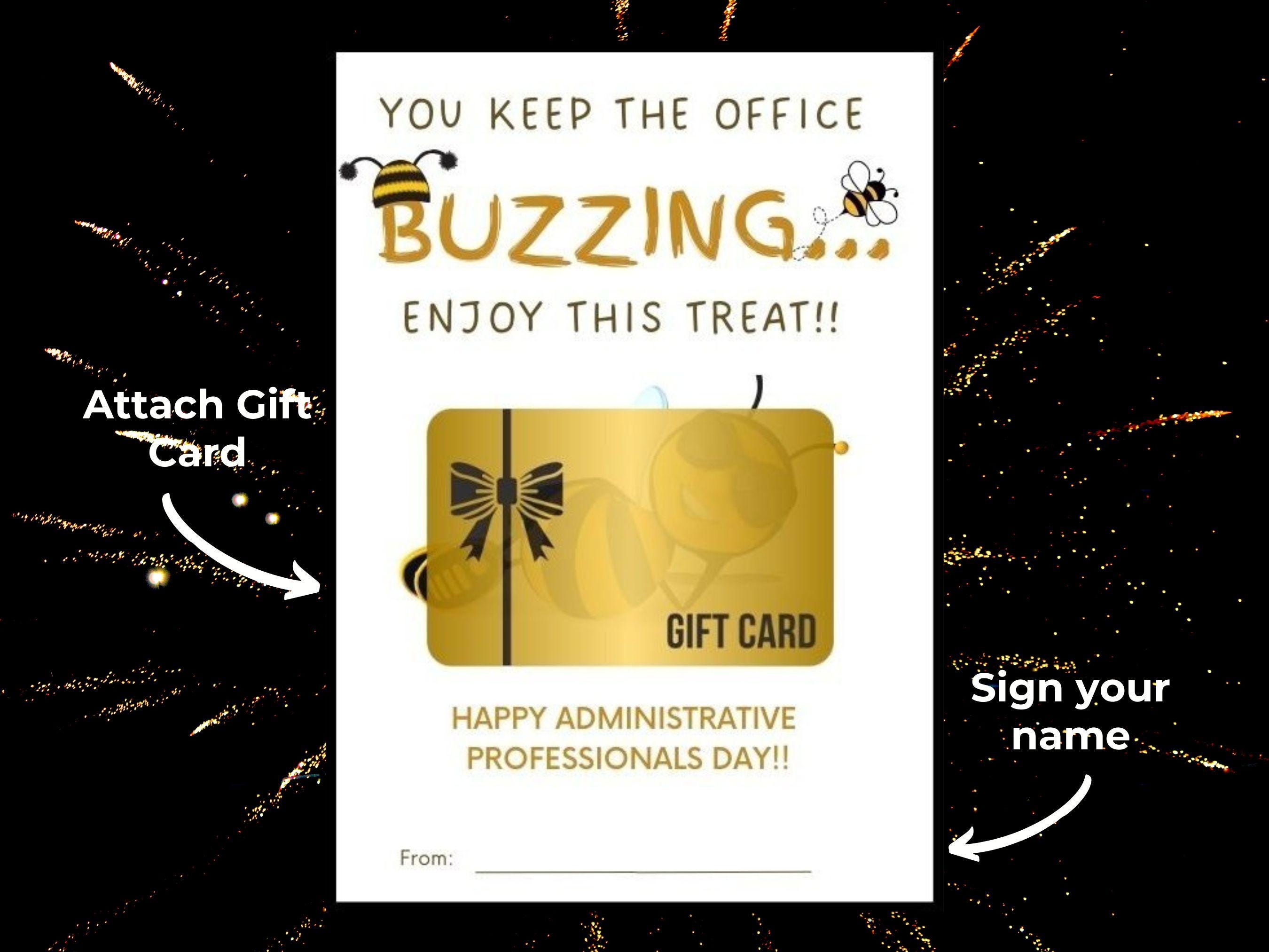 Administrative Professionals Day Gift Card Holder, Secretaries Day ...