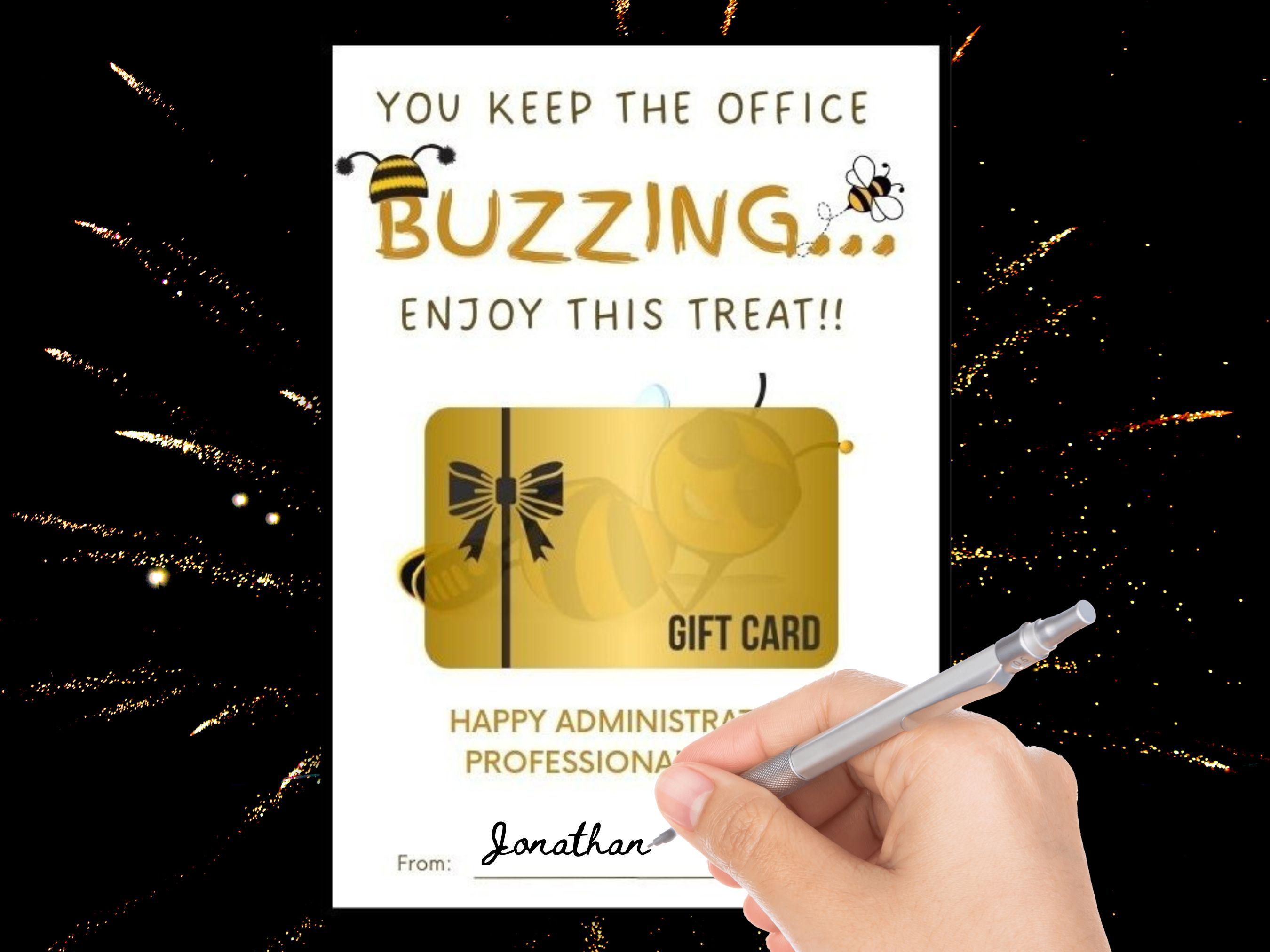 Administrative Professionals Day Gift Card Holder, Secretaries Day ...