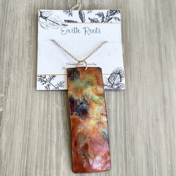 Boho Copper Necklace - Etsy
