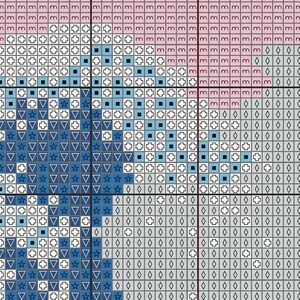 The Great Wave off Kanagawa Cross Stitch Pattern Hokusai Japanese Painting Ocean Printable ...