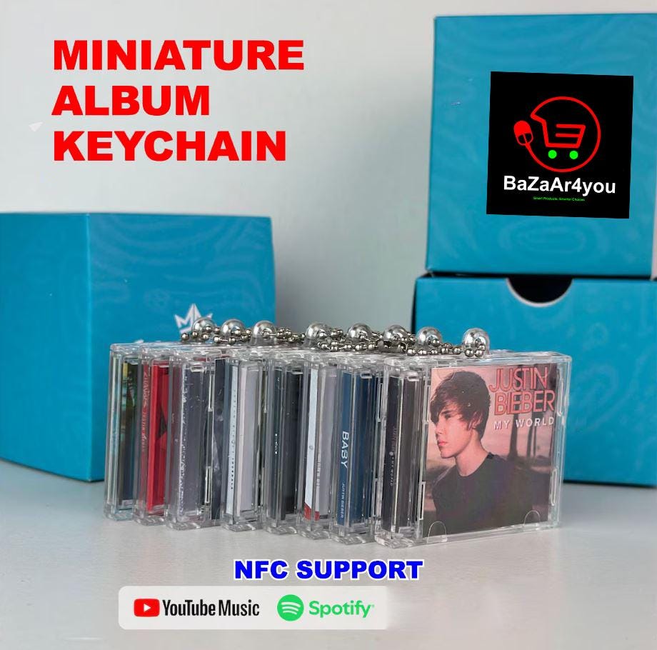 Custom Mini CD NFC Keychain / Mini Cd Llavero NFC Personalizado - Etsy