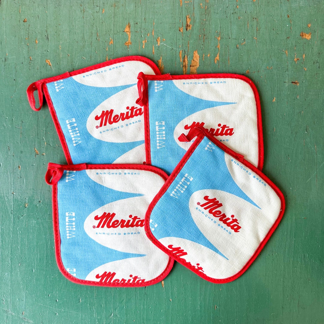 Vintage New Merita Enriched White Bread Promotional Kitchen Potholder ...