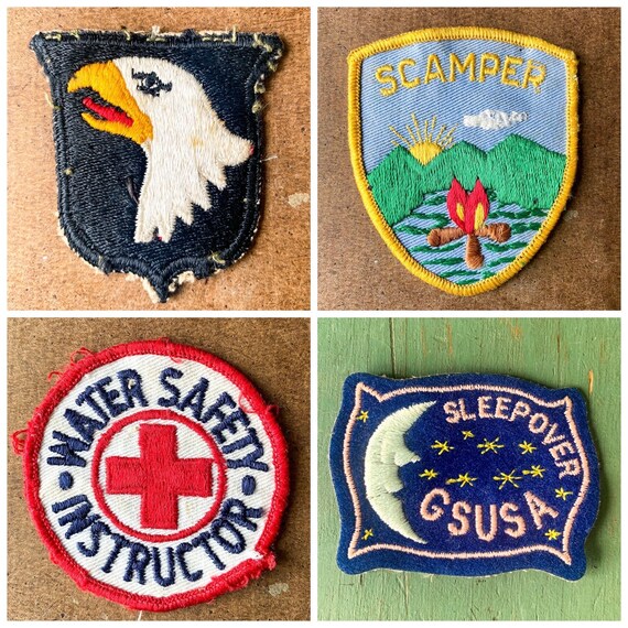 Vintage Girl Scout Badge Scout Badges Troop Badge… Gem