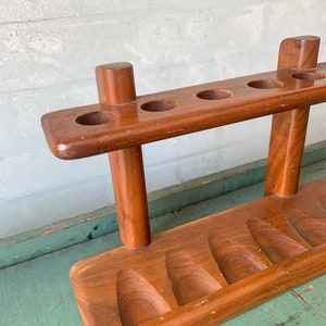 Vintage Wooden Pipe Display Rack Pipe Collection Display - Etsy